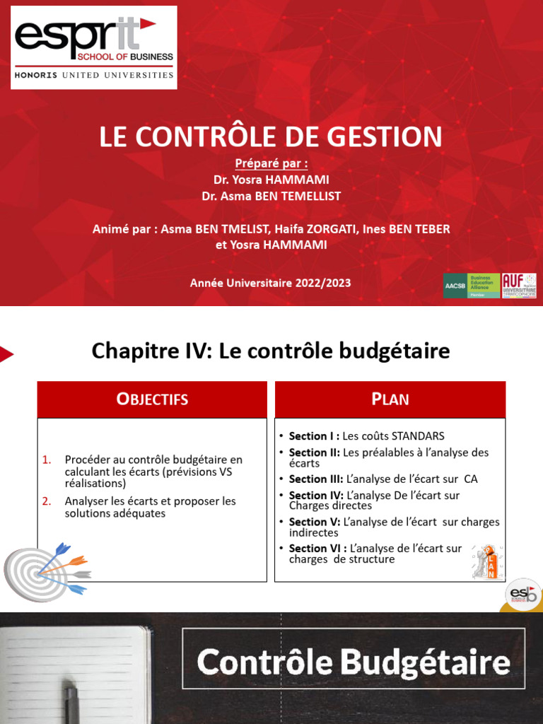 CHAPITRE 3 Le Contrôle Budgetaire | PDF