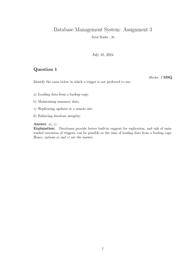 DBMS_Assignment_3_July_2024 | PDF