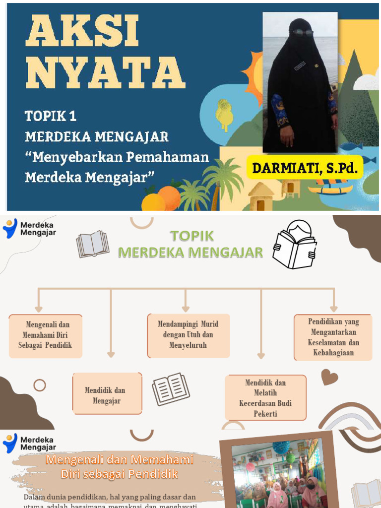 Aksi Nyata Topik 1 Darmiati, S.PD Edit | PDF