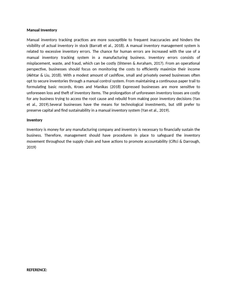 Manual inventory-WPS Office | PDF | Inventory | Business Economics