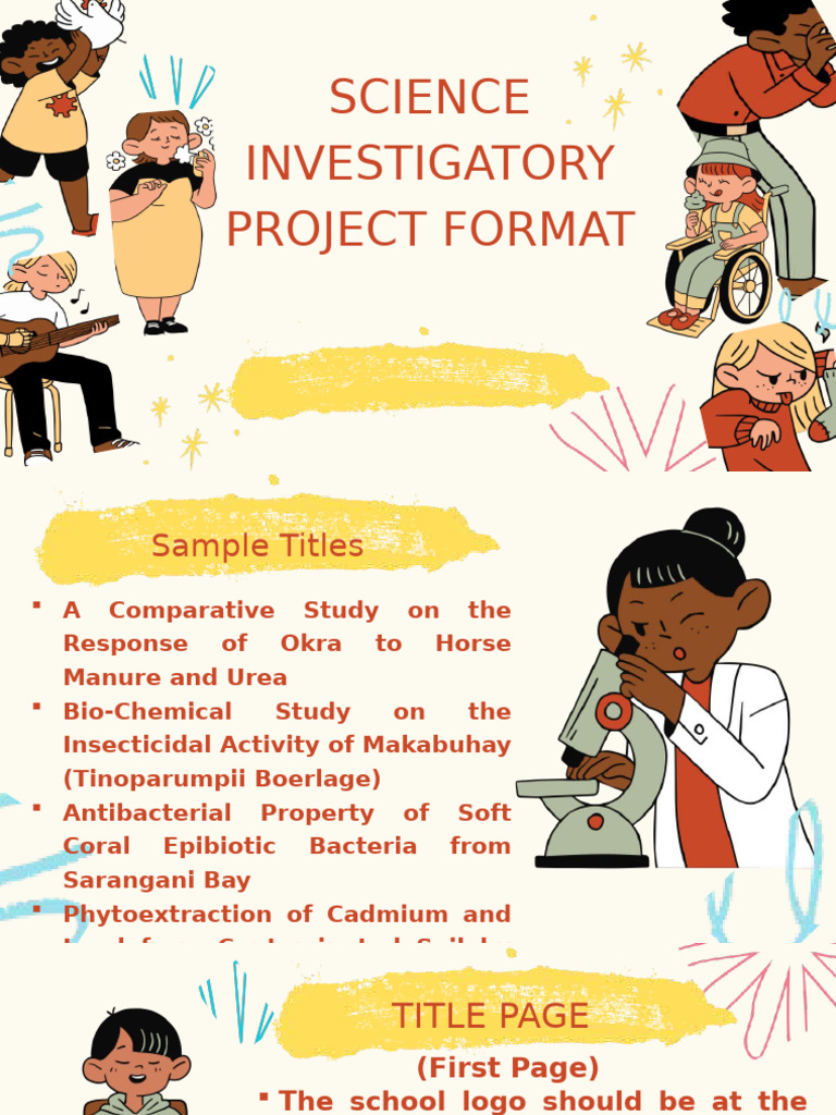 Science Investigatory Project Format | PDF
