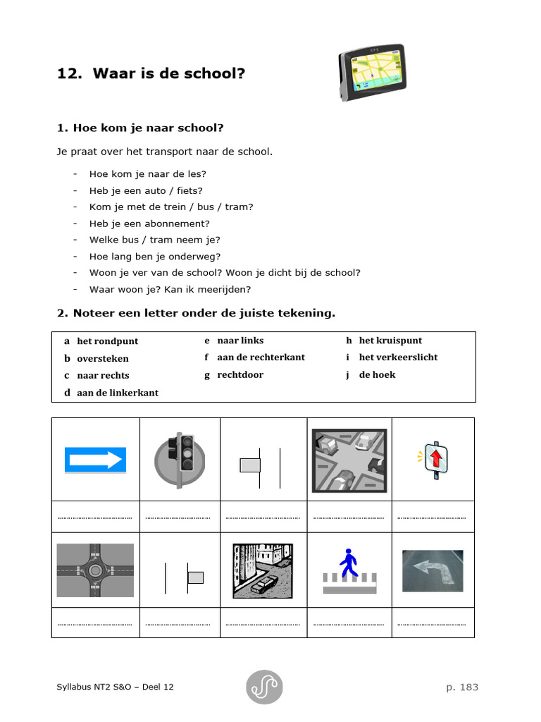 S&O 2223 Syllabus Semper Deel 12 Waar is de school | PDF