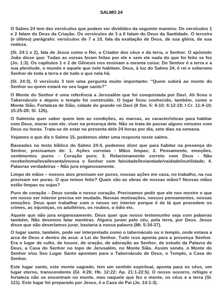 Salmo 24 | PDF