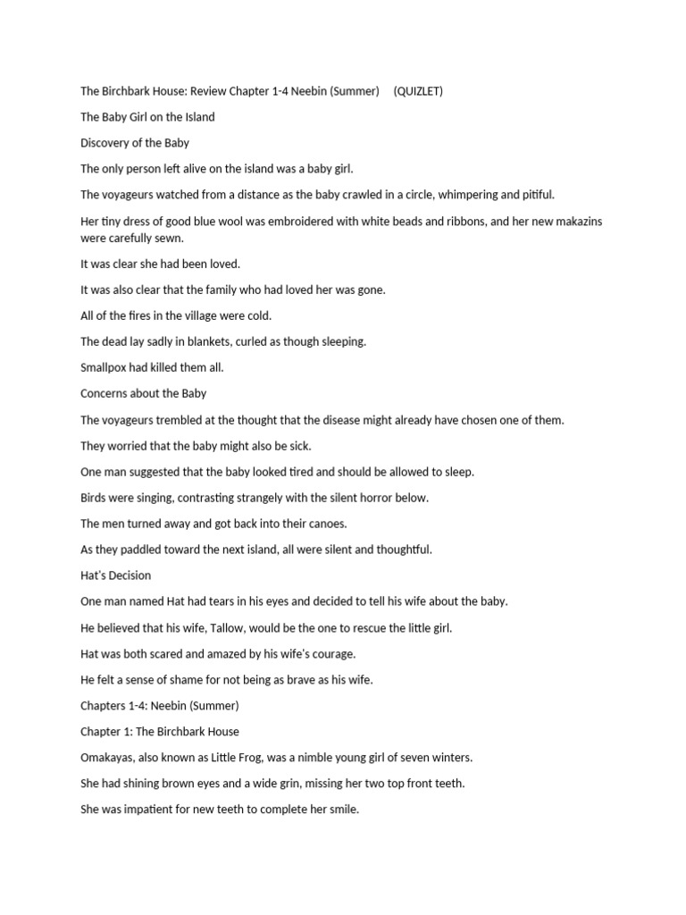 The Birchbark House | PDF | Mystery, Thriller & Crime Fiction