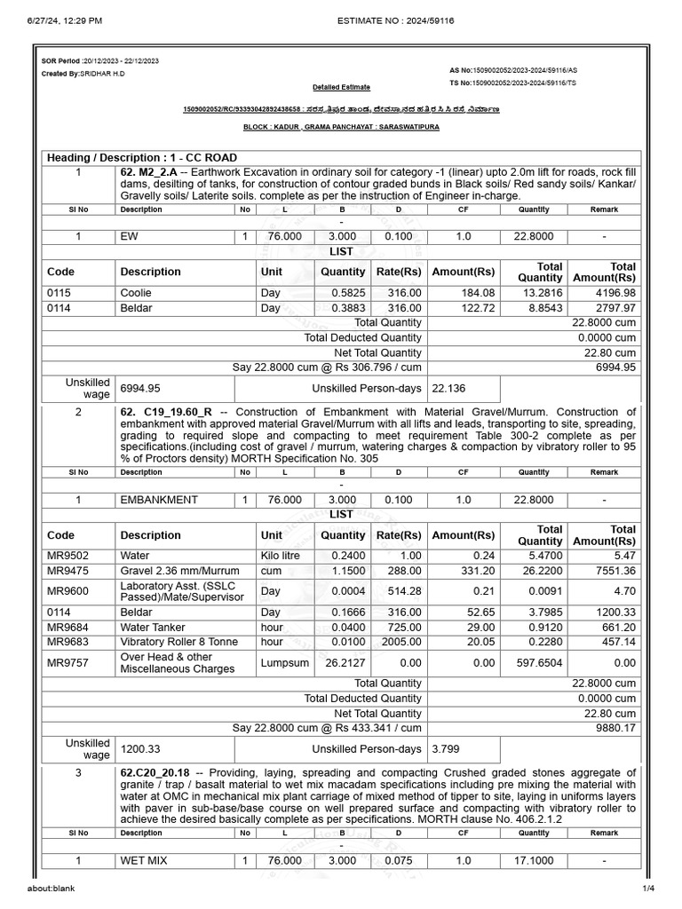 ESTIMATE NO _ 2024_59116 | PDF