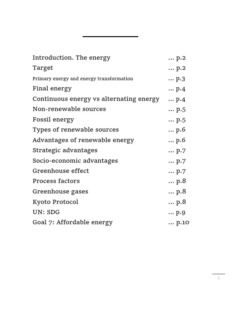 Semestral Project. Renewable Sources | PDF