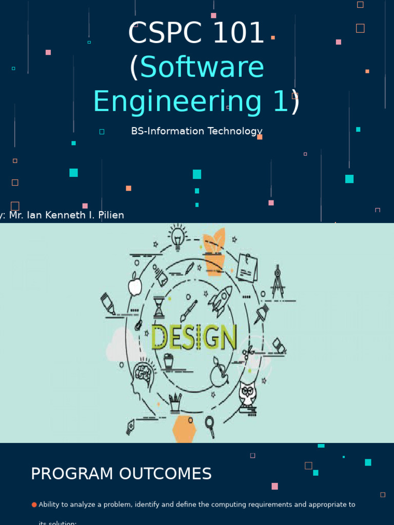 CSPC 101 (Software Engineering) | PDF