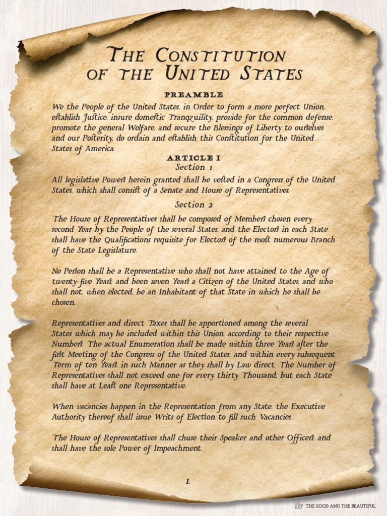 US Constitution Final | PDF