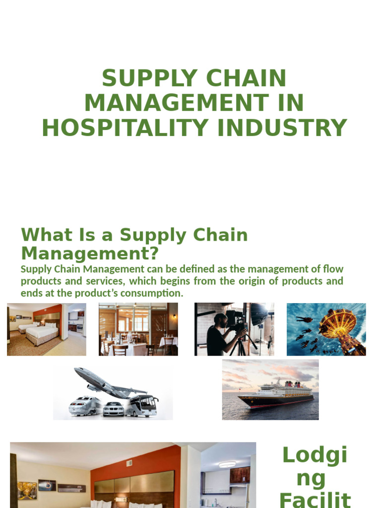 Supply Chain Management in Hospitality Industry.2 - 021022 | PDF ...