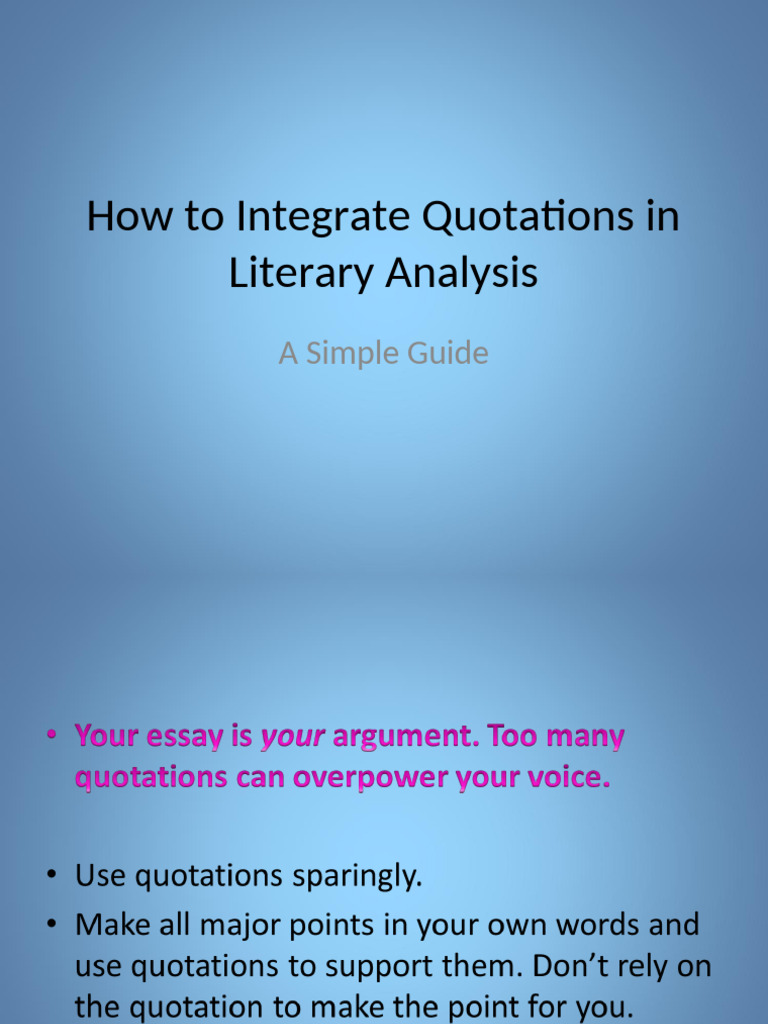 Integratingquotes | PDF