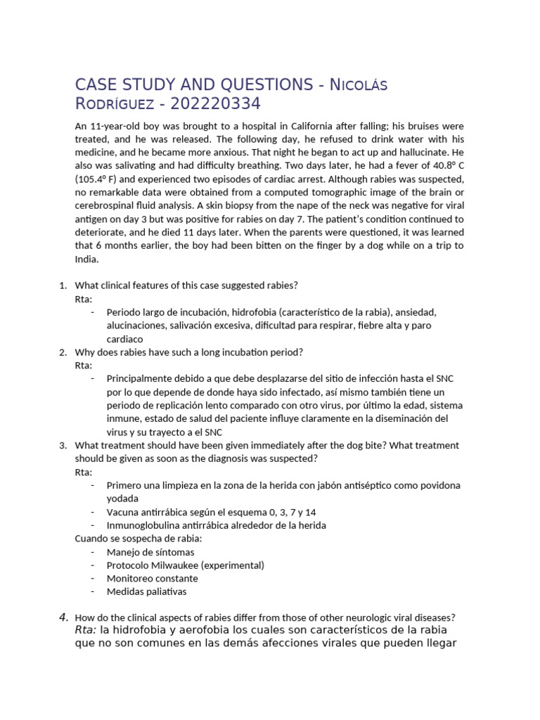 Case Study and Questions Rabia | PDF