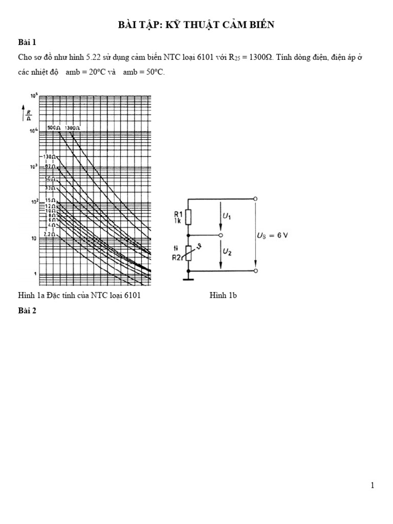 Noi Dung on Tap KT Cam Bien 2 | PDF