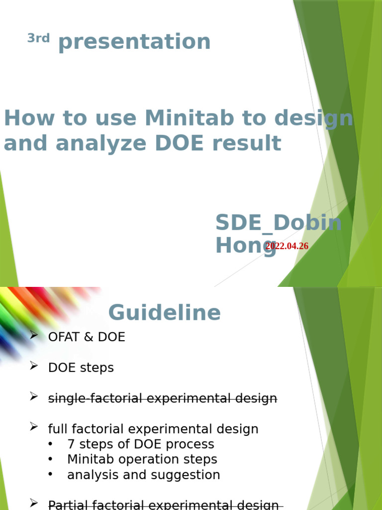 DOE Design | PDF | Design Of Experiments | Experiment