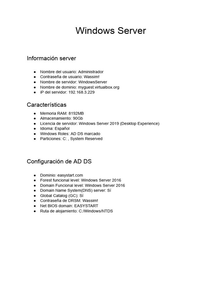 Wassim Windows Server | PDF