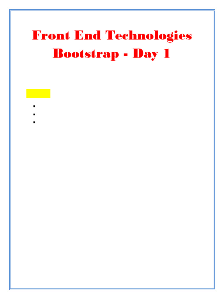1.bootstrap Introduction - Notes Lyst3284 | PDF