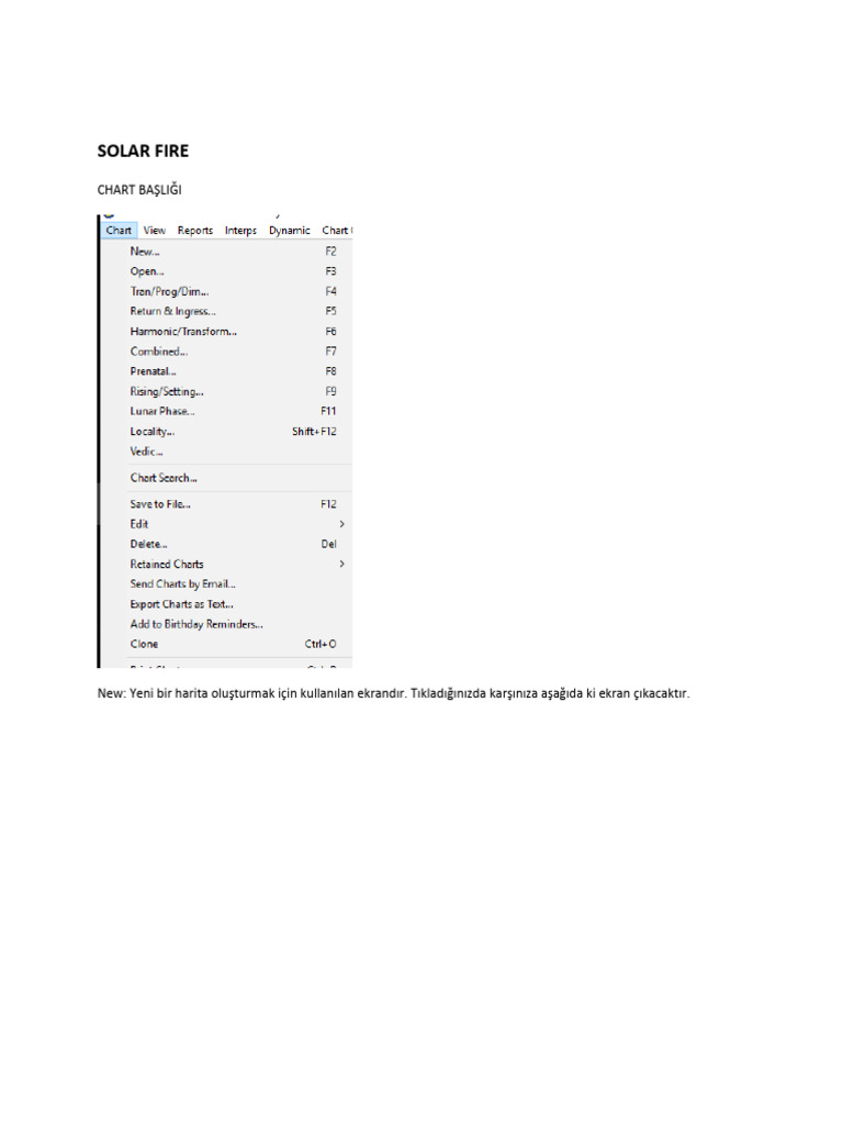 Solar Fire Notlar | PDF