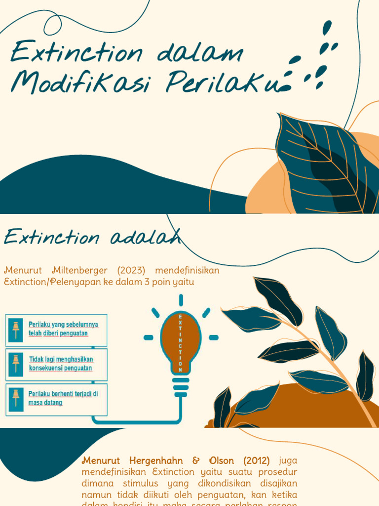 2024 Extinction Dalam Modifikasi Perilaku | PDF