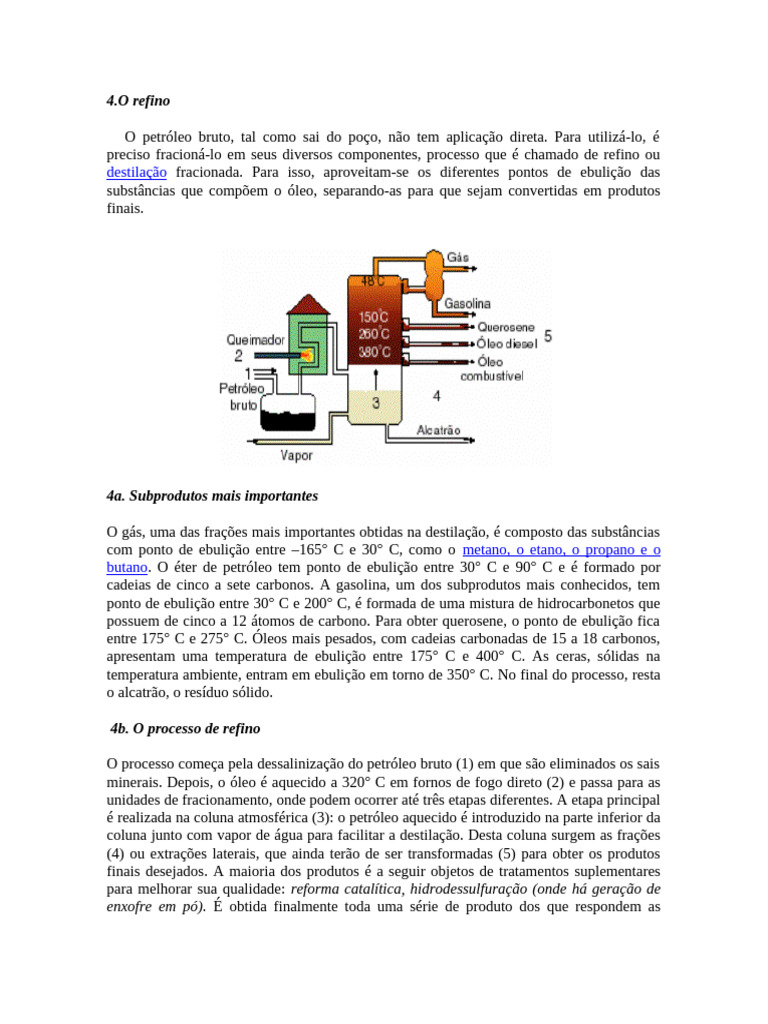 Refino de petróleo_ref Mundo Quimico | PDF