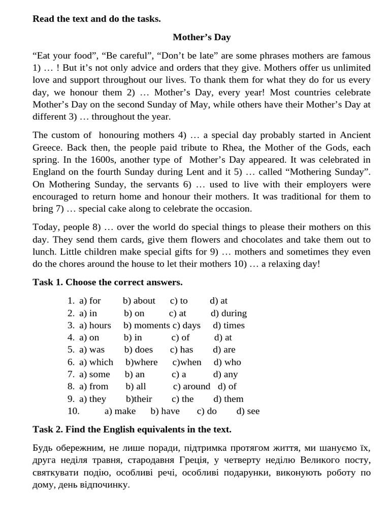 Mother's Day | PDF