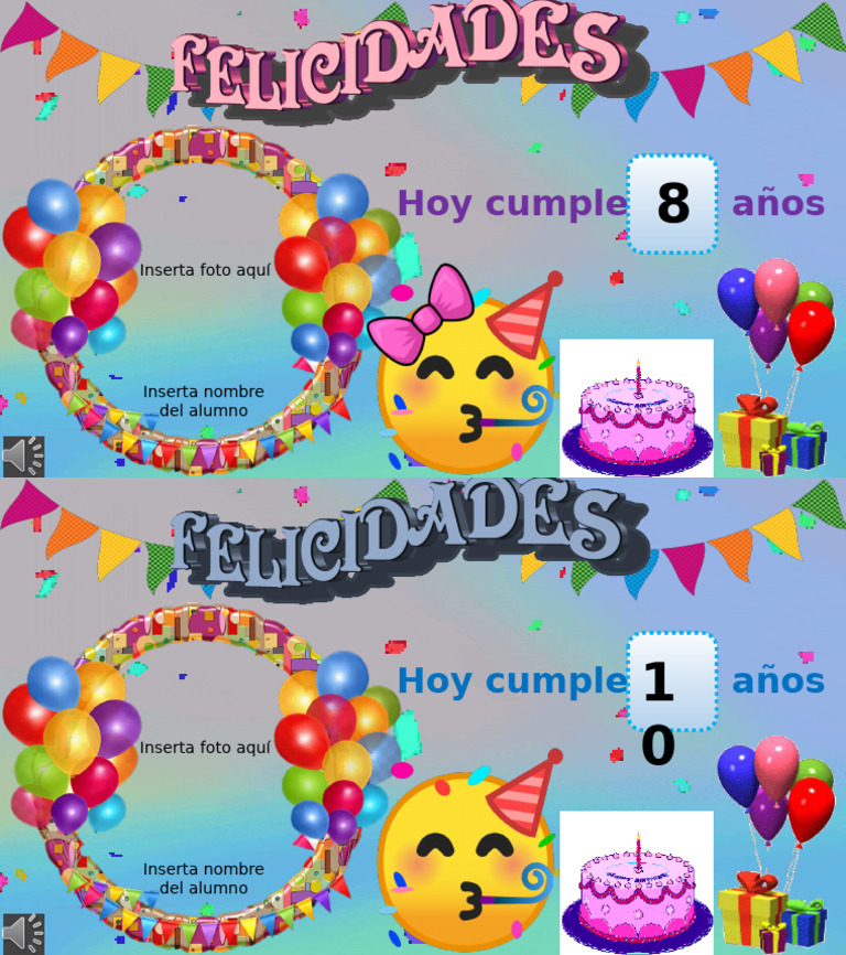 FELIZ CUMPLEAÑOS INTERACTIVO para Festejar El Cumpleaños de Los Alumnos ...
