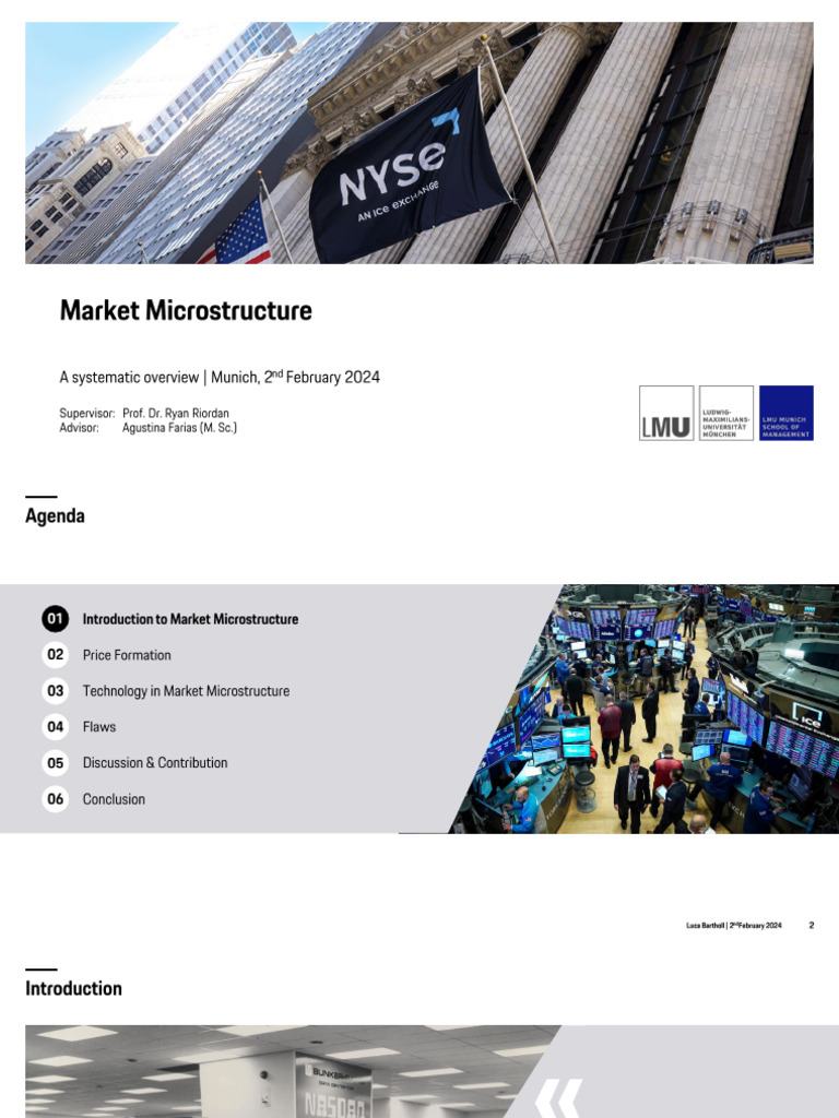 Bartholl_Market Microstructure - A Systematic Overview_presentation | PDF