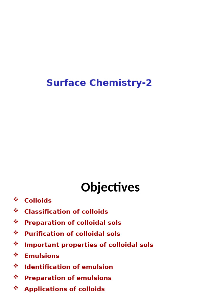 05 Surface Chemistry 2 | PDF