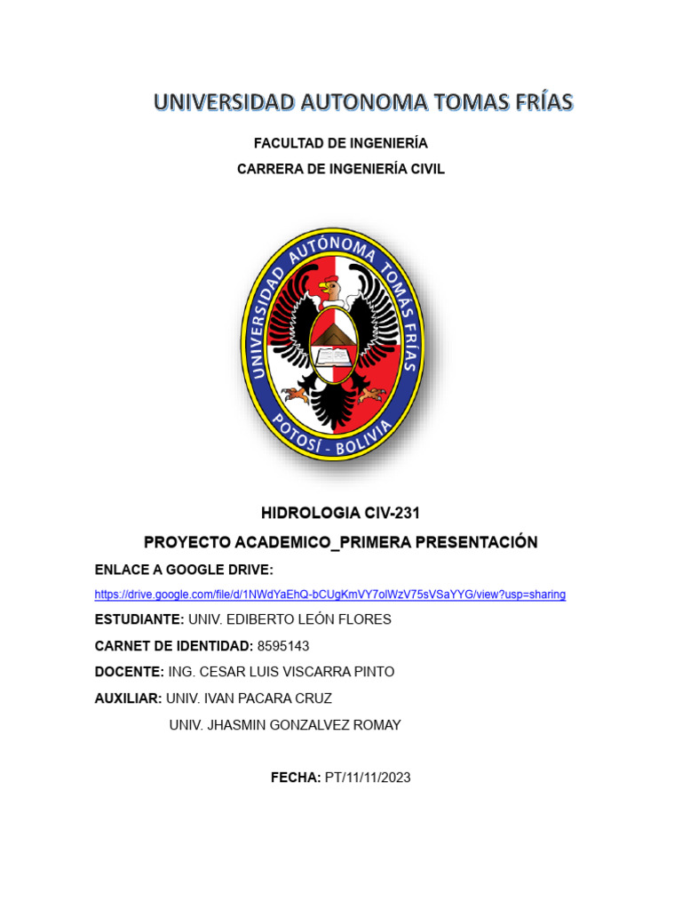 PRIMERA PRESENTACION_(EDIBERTO LEON FLORES) | PDF