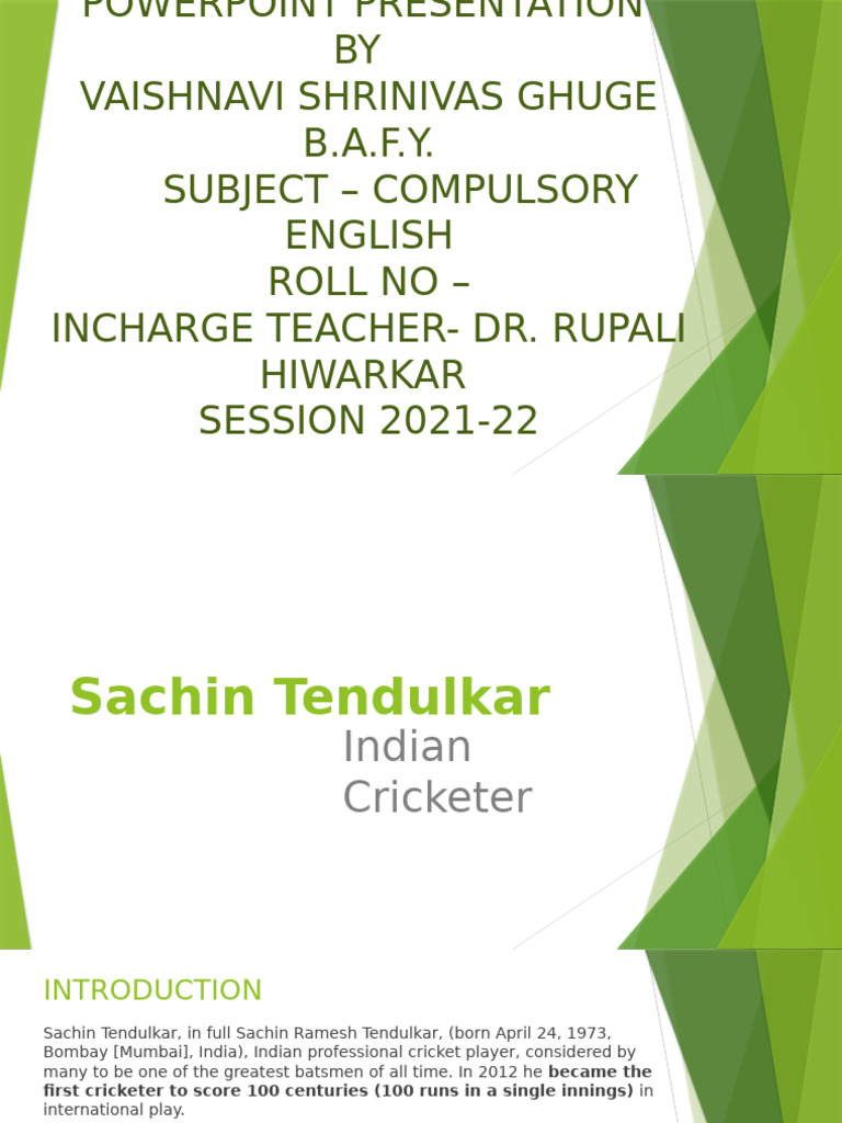 Powerpoint Presentation Vaishnavi Shrinivas Ghuge | PDF