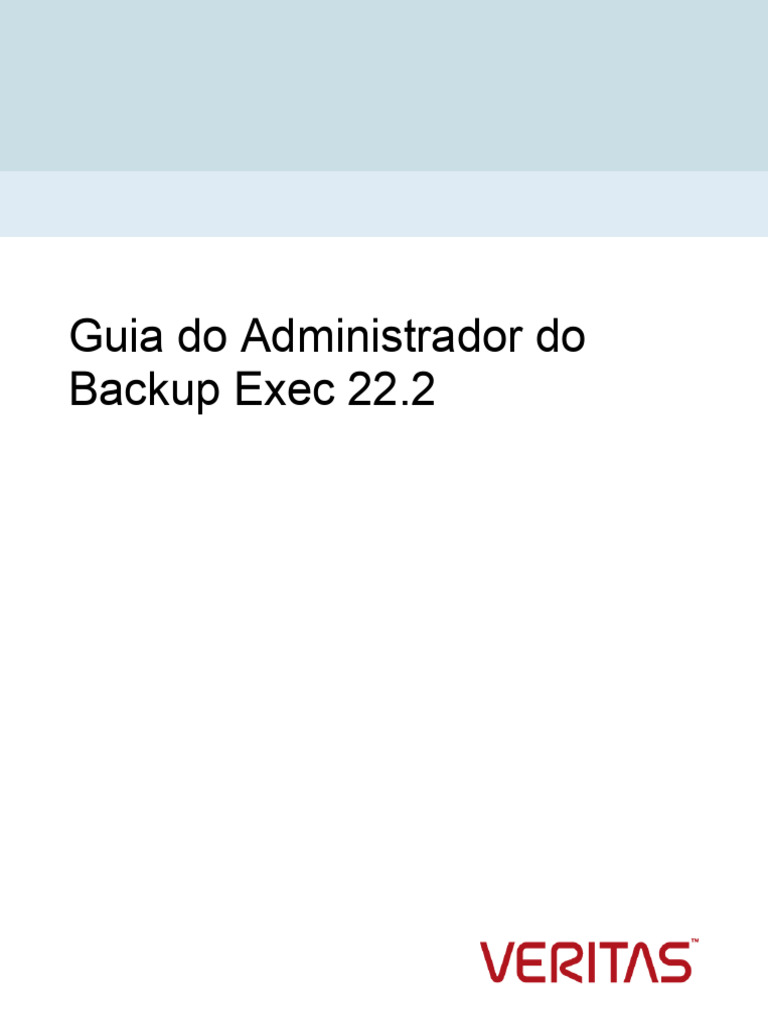 Guia Do Administrador Do Backup Exec 22.2 | PDF