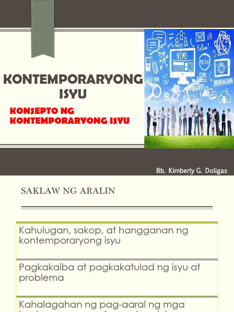 Kontemporaryong Isyu 2024 | PDF