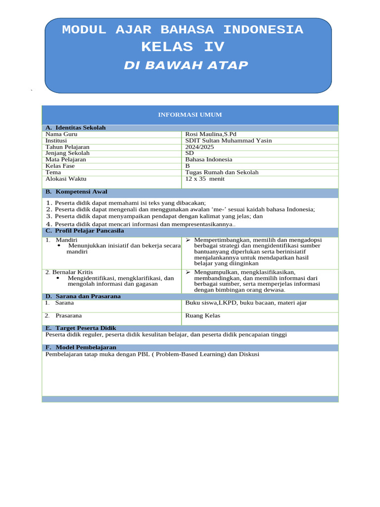 FORMAT MODUL OK | PDF
