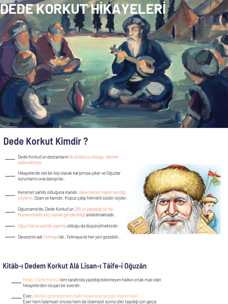 Dede Korkut Hikayeleri Ve Özellikleri Ünikazan Koçluk | PDF