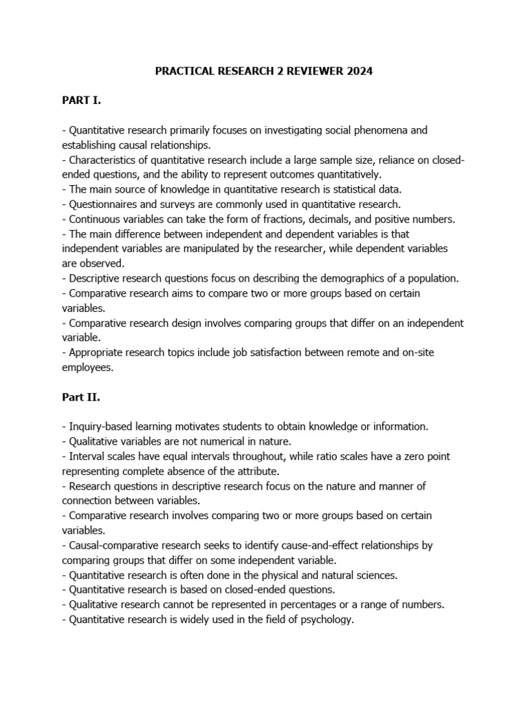 PR2 1ST Mastery Test Reviewer - 2024 | PDF