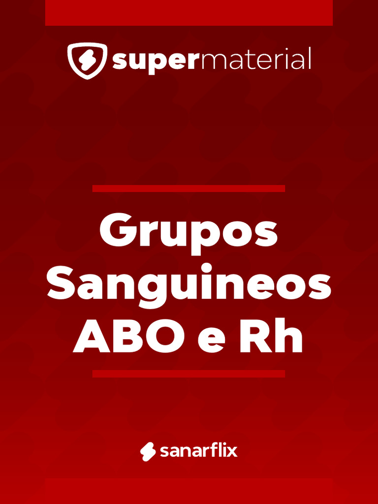 Resumo Super Material Grupos Sanguineos Abo e RH 5714836 1714538503 ...
