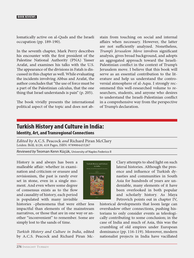 Turkish Influence in Indian History | PDF | Palestinian National ...