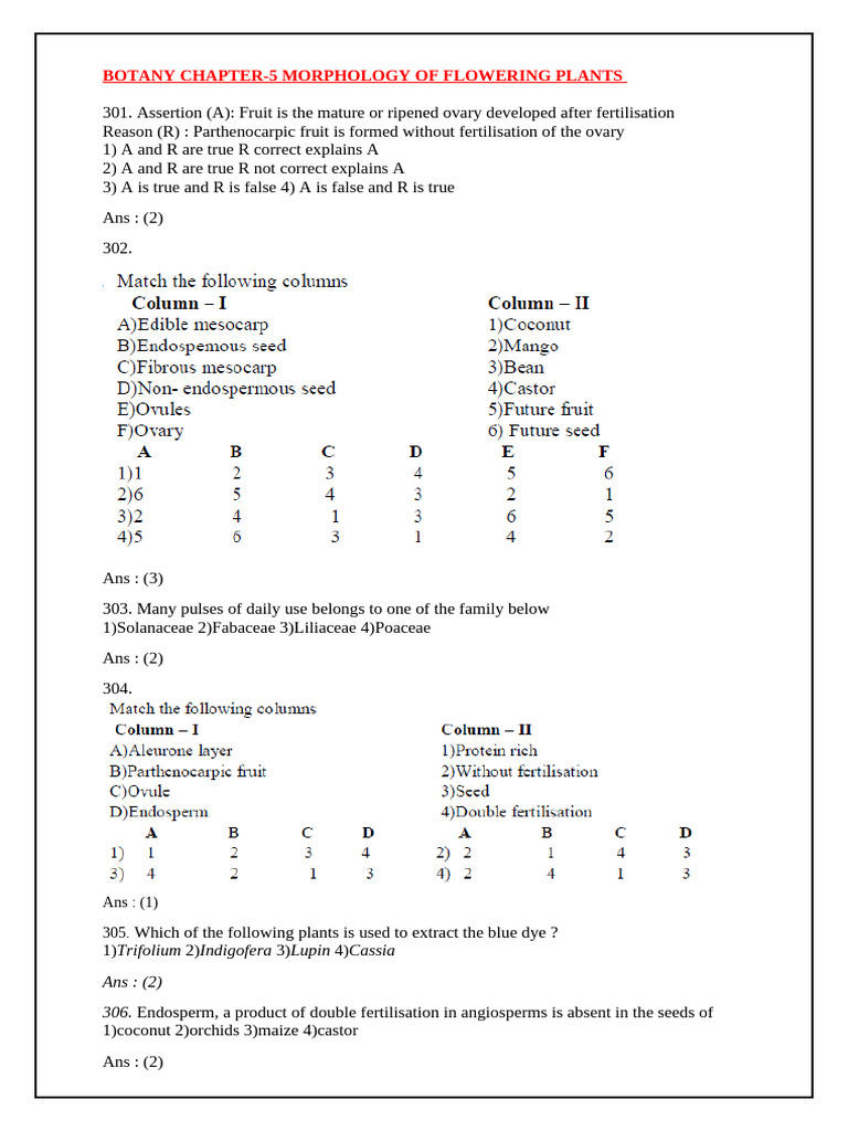 Botany Chapter-5 Morphology of Flowering Plants | PDF | Leaf | Home ...