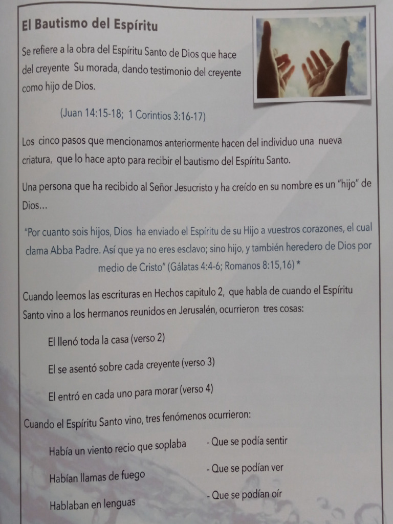 Bautismo Del Espiritu Santo | PDF