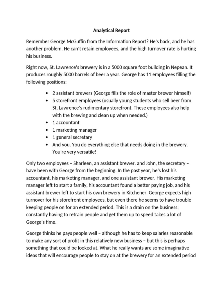 Analytical Report | PDF