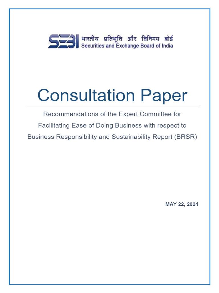 SEBI Consultation Paper 1718576834 | PDF