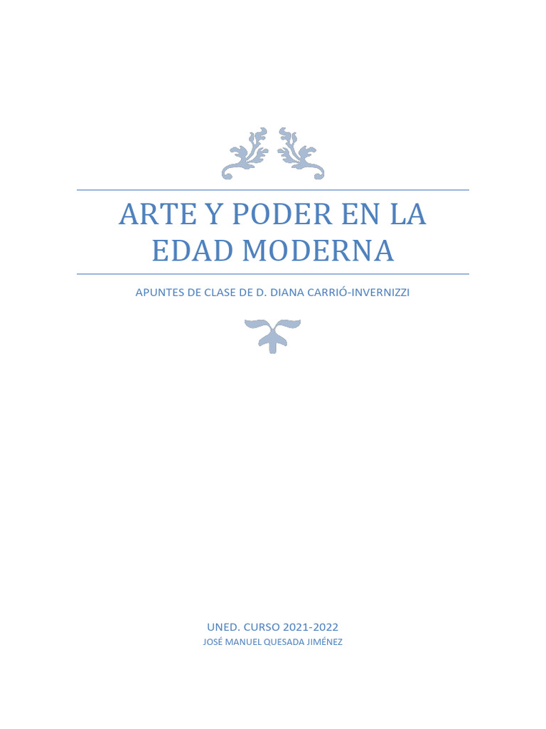Arte y Poder en La Edad Moderna_JoseQuesada | PDF