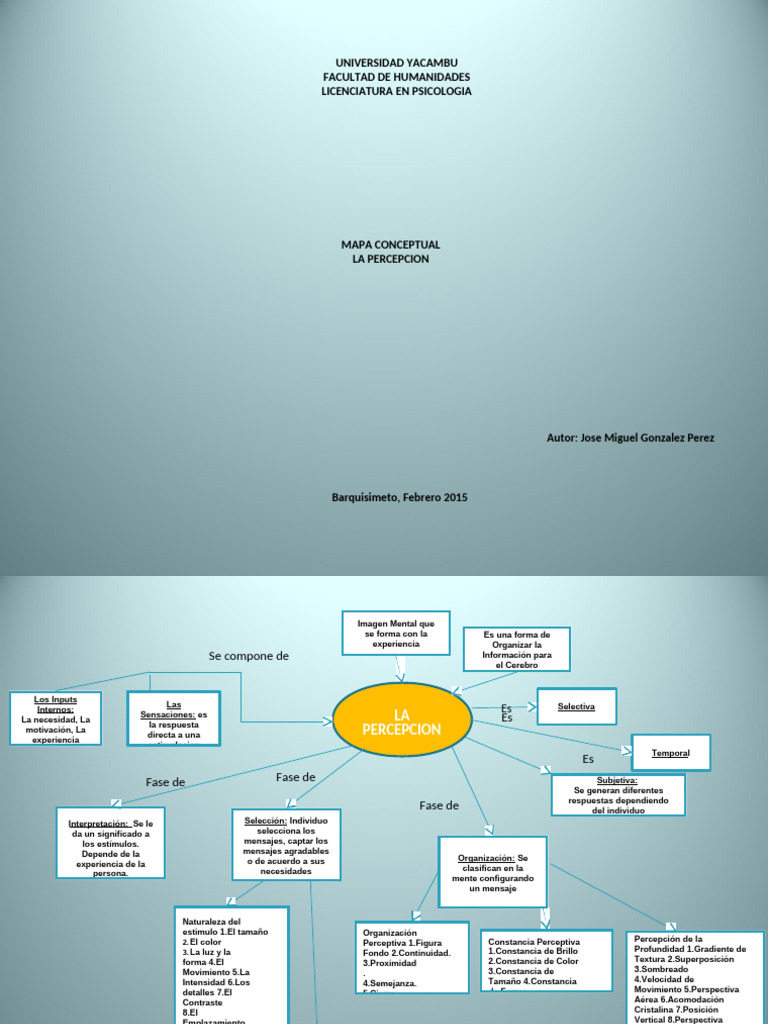 Mapaconceptuallapercepcionybasesfisiologicasjmg 150206195456 Conversion Gate01 | PDF