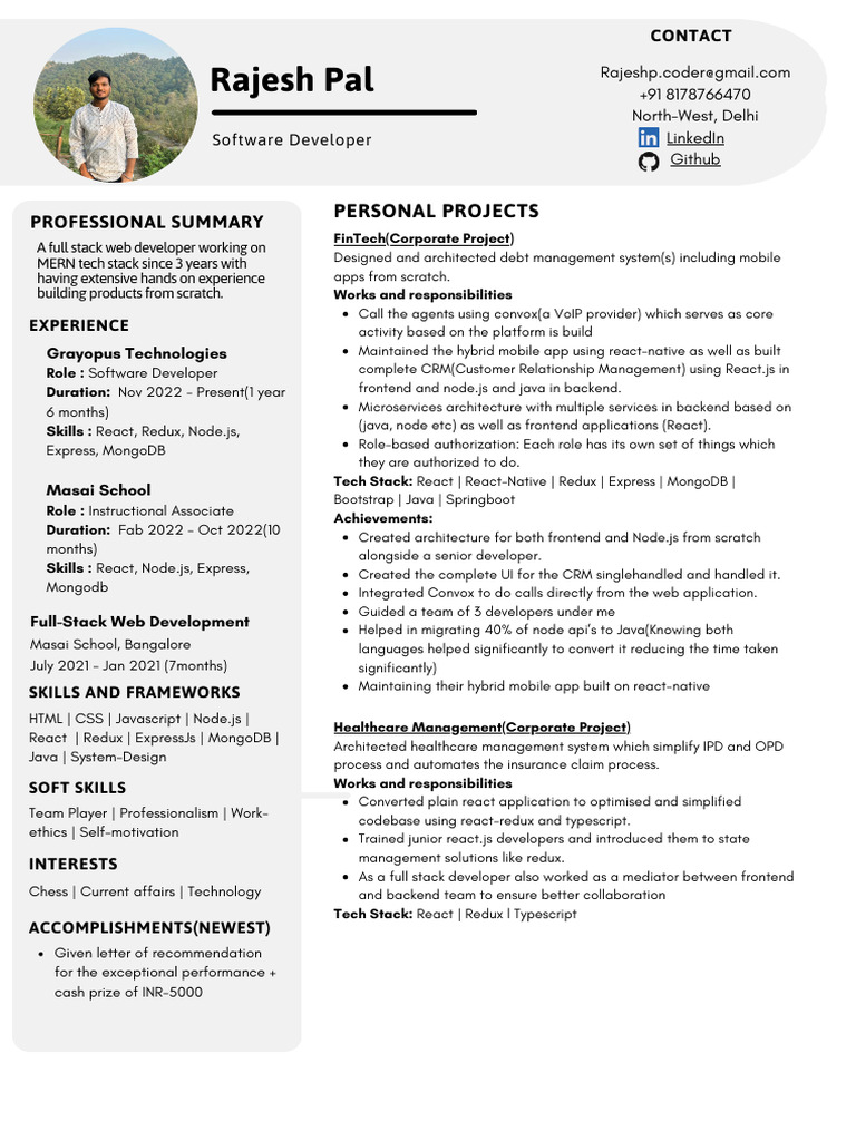 Rajesh Resume 1.3 | PDF