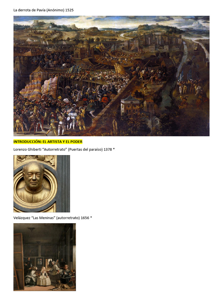 IMÁGENES ARTE Y PODER EDAD MODERNA | PDF