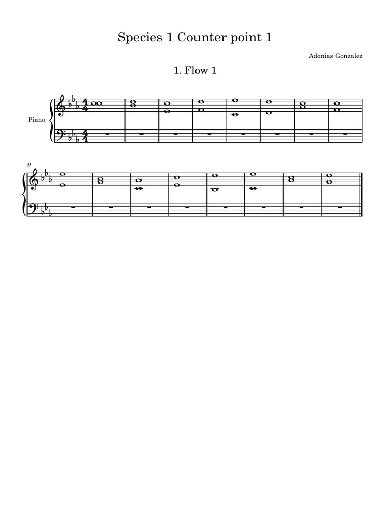 Species 1 Counter point 1 | PDF