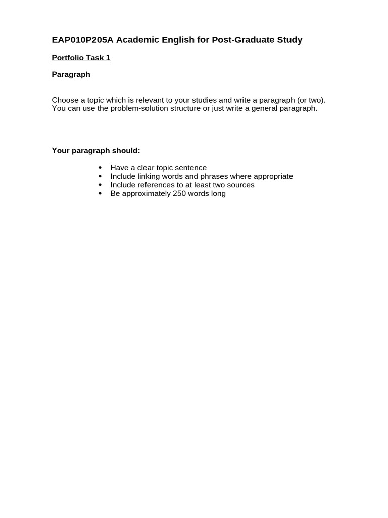 Portfolio 1 - Paragraph | PDF