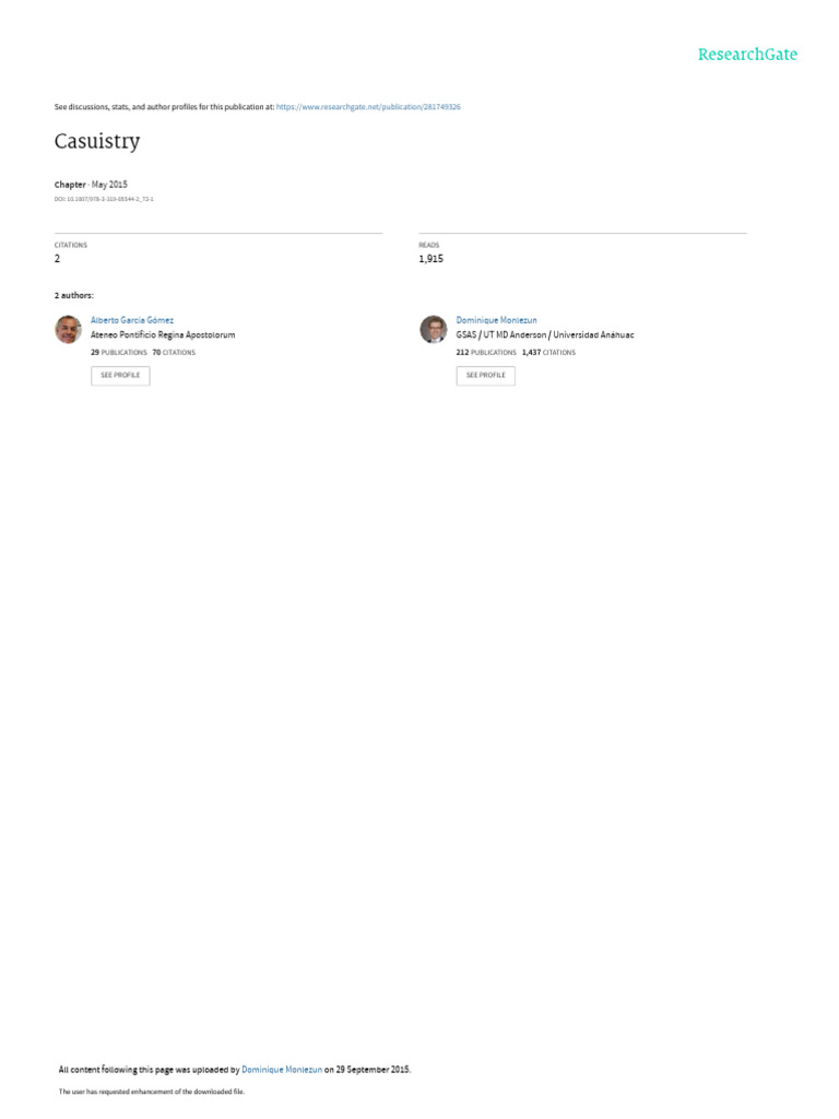 Casuist Theory | PDF