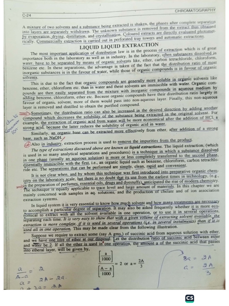 Liquid Liquid Extraction | PDF