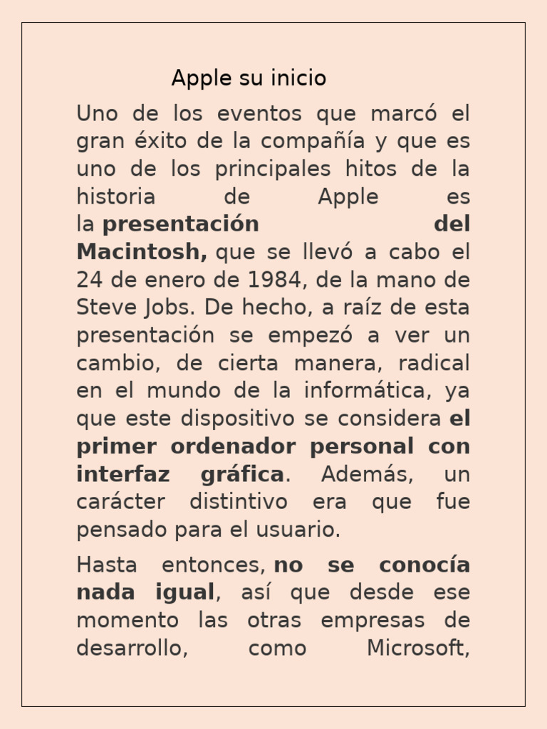 Historia Apple 1 | PDF