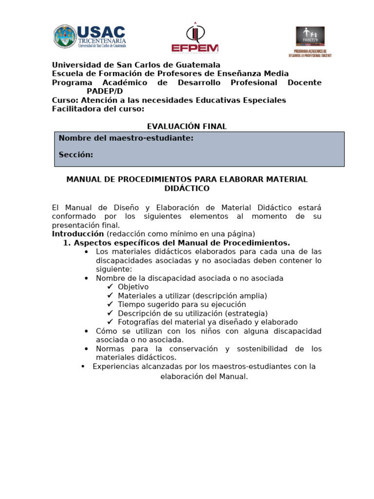 Eval. Final Anee | PDF