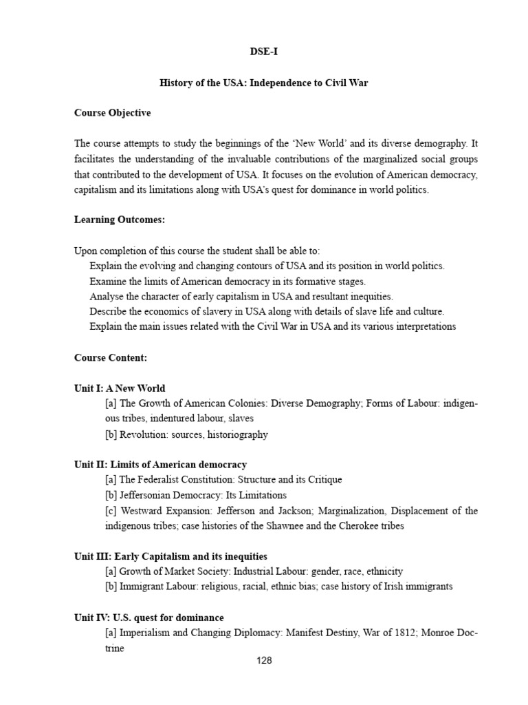 History of USA LOCF | PDF